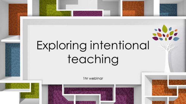 Exploring intentional teaching - RARE Early Childhood Support Services